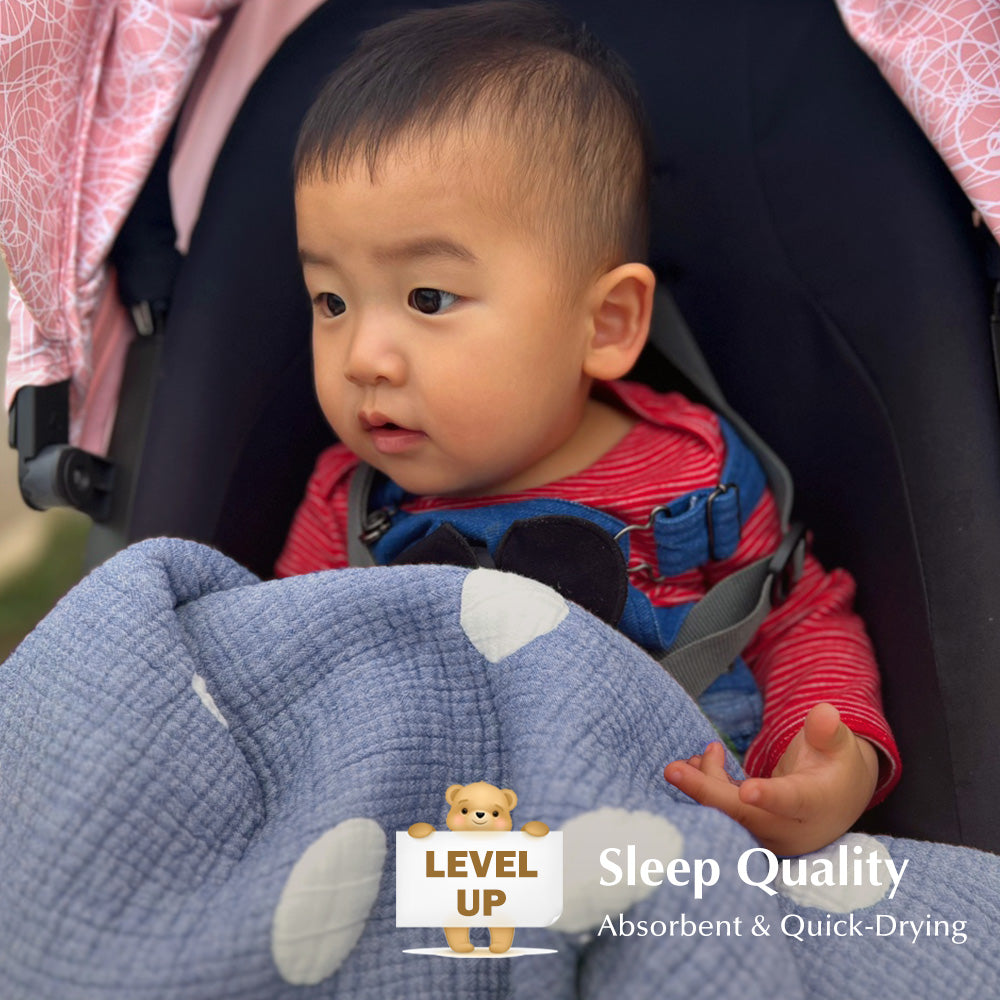 Triple Layer Modal Baby Blanket in Blue