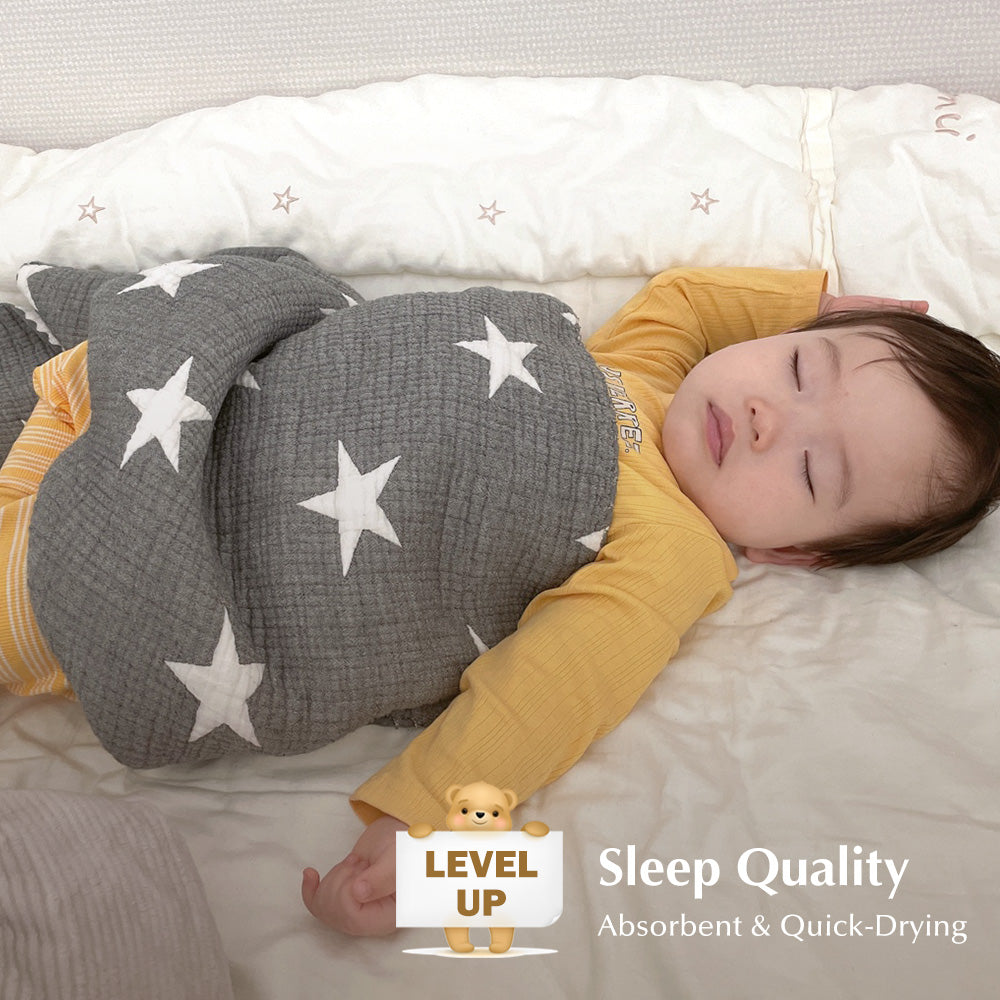 Triple Layer Modal Baby Blanket in Grey