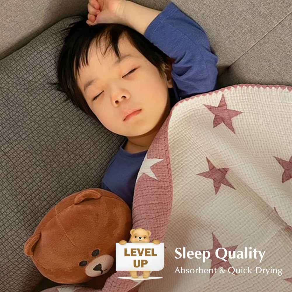 Triple Layer Modal Baby Blanket in Pink