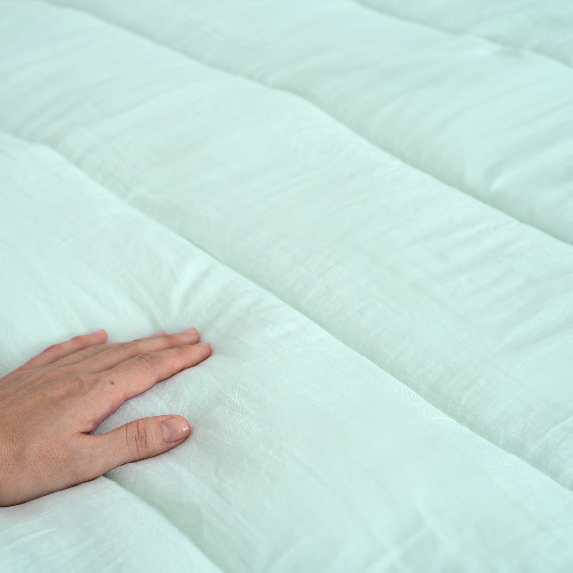 Semi-Microfiber Marshmallow Comforter - Mint