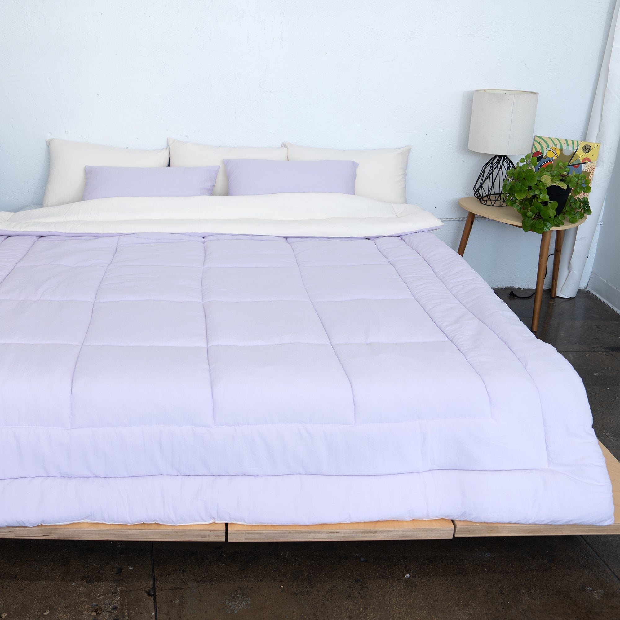 Semi-Microfiber Cloud Comforter - Violet